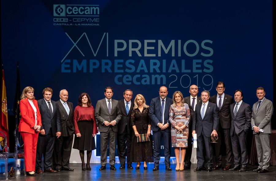 Cecam entrega sus XVI Premios Empresariales reivindicando que Castilla-La Mancha está "en buena ...