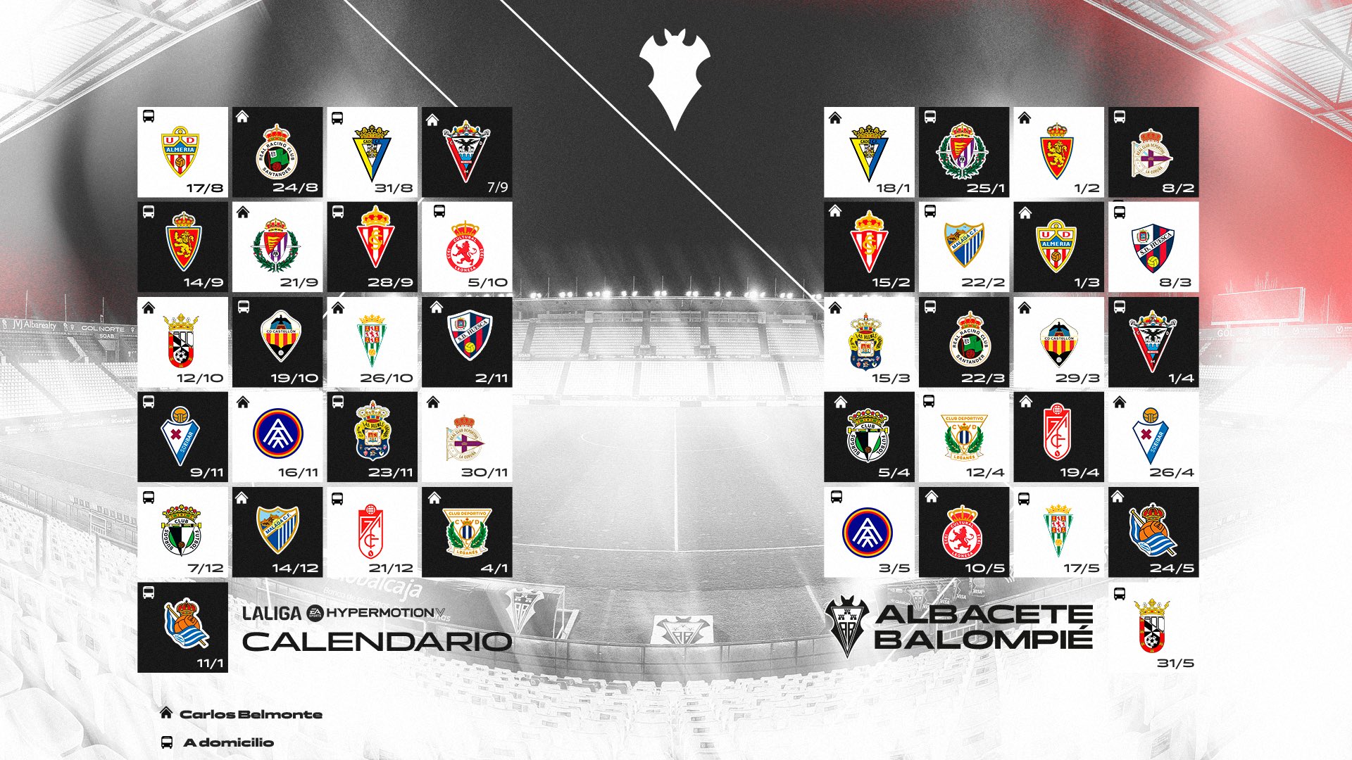 El Albacete Balompié ya conoce su calendario de la próxima temporada ...